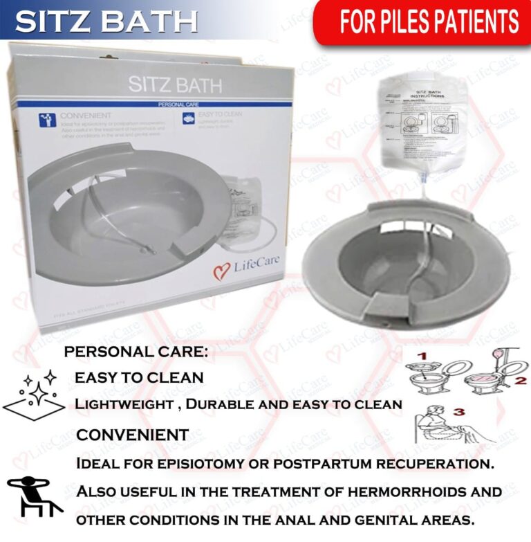SITZ BATH TUB | piles | hemor-rhoids | fissures | fistulas - Zain Surgicals